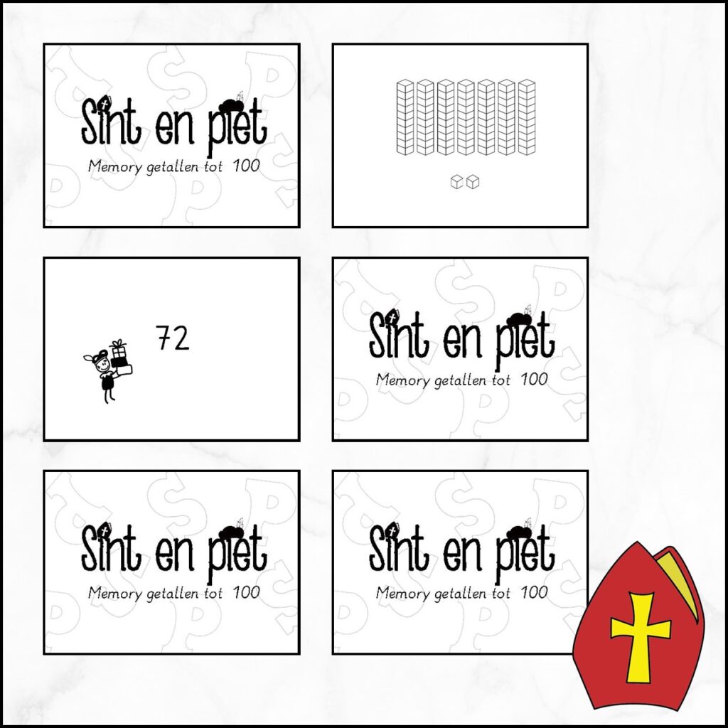 Memory getallen tot 100 · Klasmateriaal
