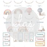 Klasthema Cute Boho Rainbow · Klasmateriaal